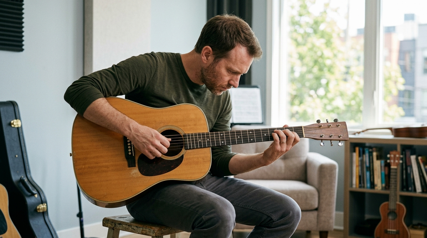 How Body Blindness Sabotages Guitar Technique.